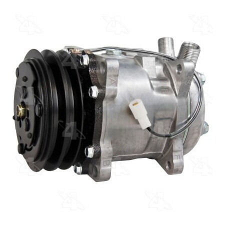 Four Seasons New Sanden/Sankyo SD5H11 Compressor w/ Clutch - 158585 | Zoro