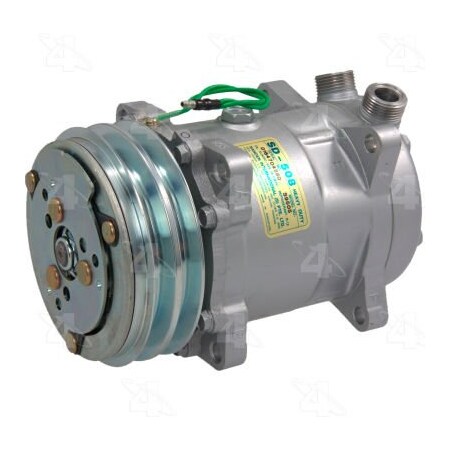 Four Seasons New Sanden/Sankyo SD508 Compressor w/ Clutch - 58587 | Zoro