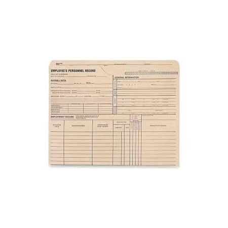 Quality Park Quality Park Employee's Personnel Record Jacket, 9-1/2" x ...