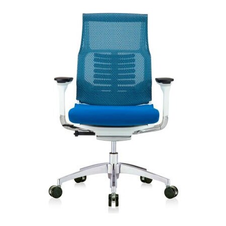 Raynor Marketing Eurotech Powerfit Executive Chair - Blue Fabric Seat ...
