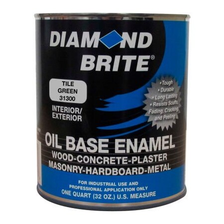 Diamond Brite Interior/Exterior Paint, Gloss, Tile Green, 32 oz 31300-4 ...