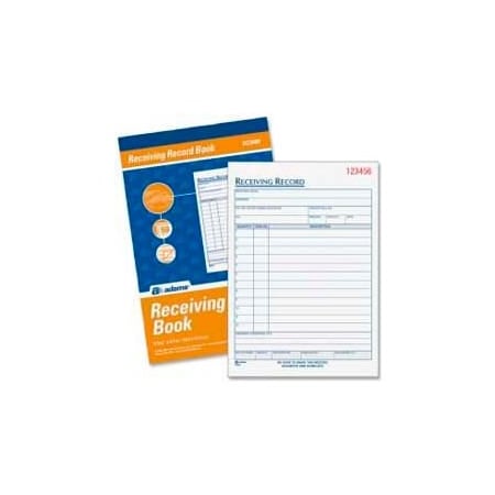 Adams Mfg Adams Receiving Record Book, 2-Part, Carbonless, 5-9/16" x 8 ...
