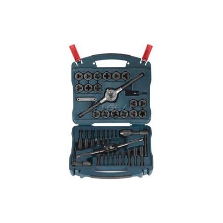 Bosch BOSCH Tap & Die Set, B44718, Black Oxide, 40-Piece BTD40MS | Zoro