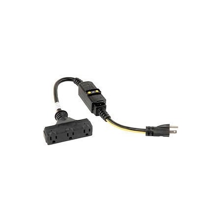 U.S. Wire & Cable Outlet Strip, Surge, 5-15P, 2 ft., Yellow 04-00105 | Zoro