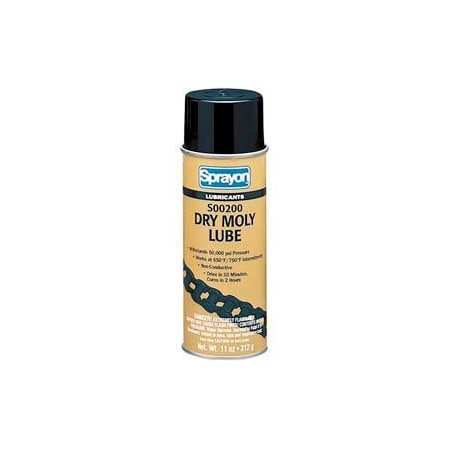 Krylon Sprayon LU200 Dry Film Moly Lubricant, 11 oz. Aerosol Can ...
