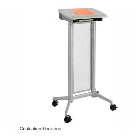 Safco Impromptu Podium / Lectern, Gray 8912GR | Zoro