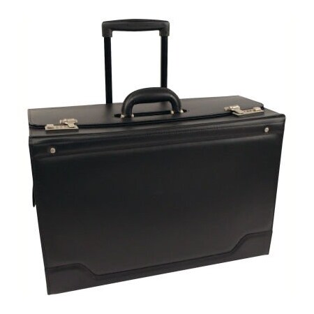 Stebco Stebco 341626 Synthetic Leather Business Case On Wheels, Black ...