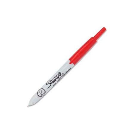 Sanford Sharpie¬Æ Retractable Permanent Marker, Ultra Fine, Red Ink ...