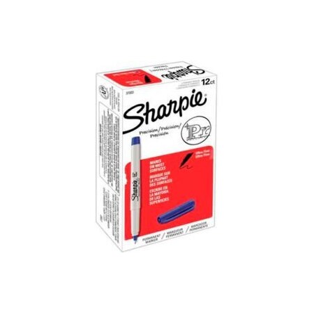 Sanford Sharpie® Permanent Marker, Ultra-Fine, Blue Ink - Pkg Qty 12 ...
