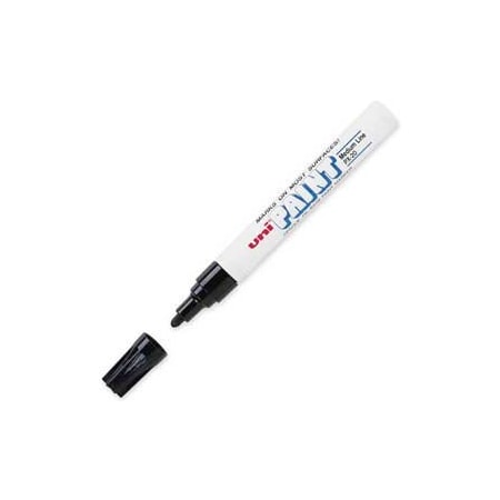 Sanford Sanford Uni Paint Marker, Oil-Based, Medium, Black Ink 63601 | Zoro