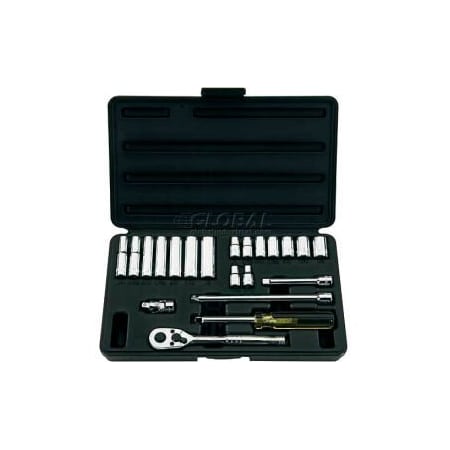 Stanley Stanley 85-388 1/4" Drive 21 Piece Fractional Socket Set, 6 ...