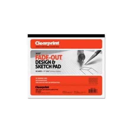 Chartpak Clearprint Grid Paper Pad, 20lb., 30 Degree Isometric, 8-1/2 ...