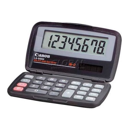 Canon Canon 8-Digit Pocket Calculator, Dual Power, LS555H, 4-1/3" X 2-2 ...