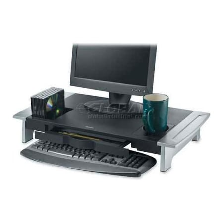 Fellowes Fellowes Office Suites Premium Monitor Riser, Black/Silver ...