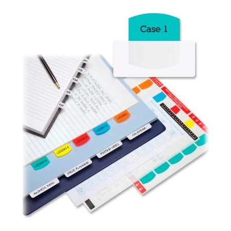 Redi-Tag Redi-Tag Laser Index Tab/Blank, 375 Tabs, White/Multicolor ...