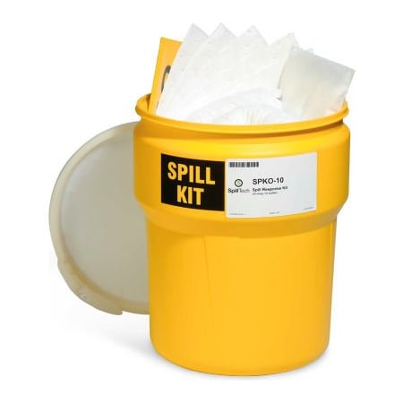 Spilltech SpillTech 10 Gallon Oil-Only Spill Kit SPKO-10 SPKO-10 | Zoro