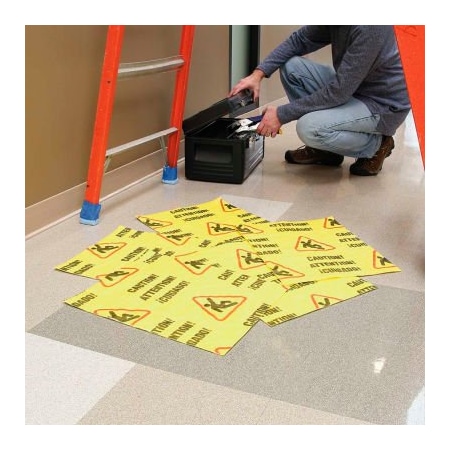 Spilltech SpillTech YPZ100M-BX Universal Medium Weight Caution Mat Pads ...