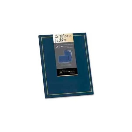 Southworth Company Southworth Certificate Jackets, 9-1/2" x 12", Navy ...
