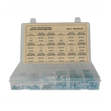 Titan Fasteners Machine Screw Assortment, Steel, Zinc Plated Finish ...
