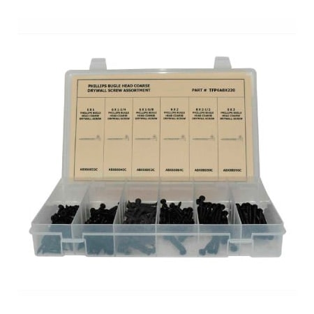 Titan Fasteners Drywall Screw Assortment, Black Phosphate Finish, 275 ...