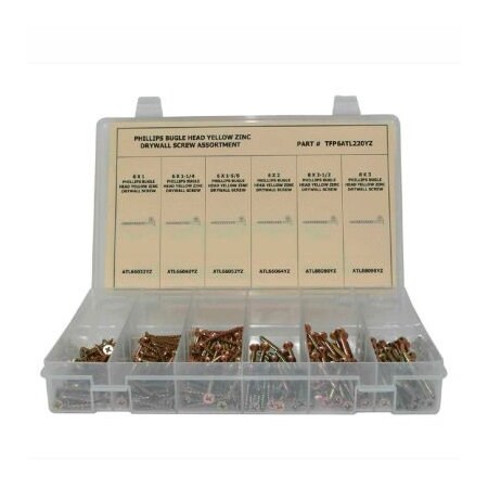 Titan Fasteners Drywall Screw Assortment, Yellow Zinc Plated Finish ...