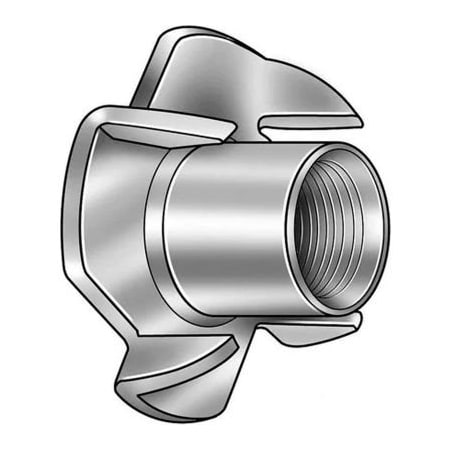 Titan Fasteners T-Nut, M6, Steel, Zinc Plated TNUT006000 | Zoro