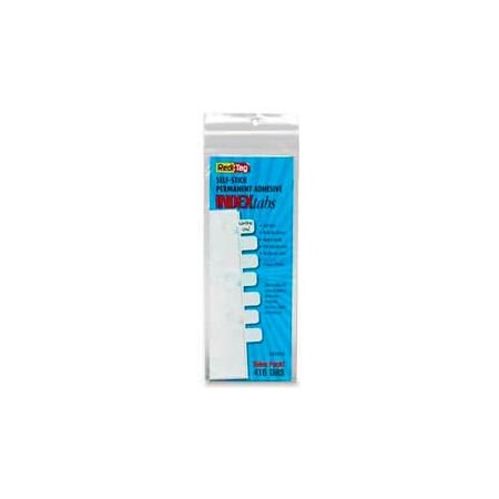 Redi-Tag Redi-Tag Permanent Write-On Index Tabs, 7/16" x 1", White, 416 ...