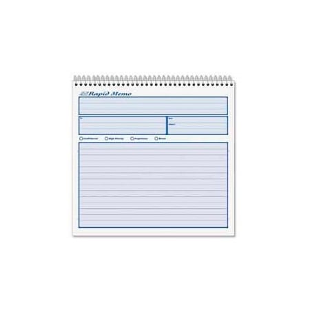 Tops Business Forms Tops Rapid Memo Book, 2-Part, Carbonless, 8-1/2" x ...