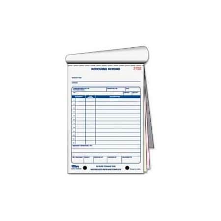 Tops Business Forms Tops Receiving Record Book, 3-Part Carbonless, 5-9/ ...