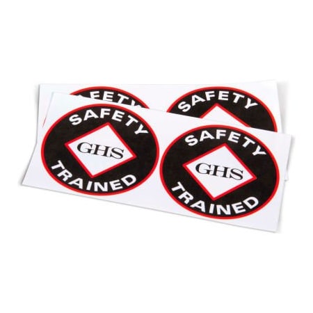 Top Tape And Label INCOM¬Æ GHS1026 "GHS Safety Trained" Vinyl Labels, 2 ...