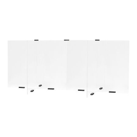 Tier One Communication Quantum Safety Shield 6 Way Table Divider, 59"W ...