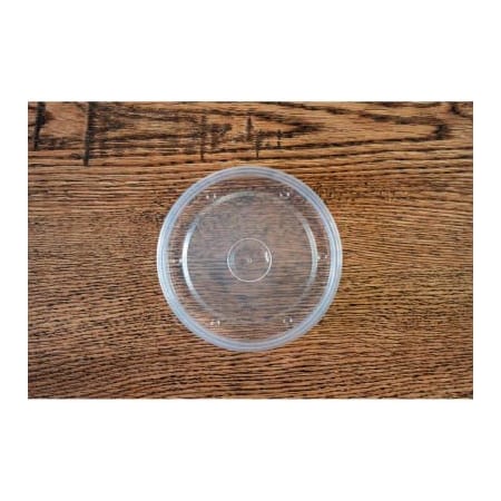 Total Papers Total Papers Plastic Lid, 3-1/4"W, Clear, Fits 8 oz./12 oz ...