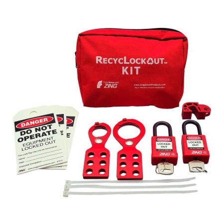 Zing ZING RecycLockout Lockout Tagout Kit, 11 Component, General ...