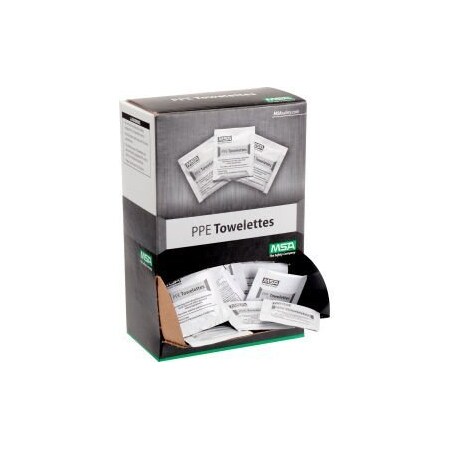 Msa Safety MSA Safety Respirator Towelettes, 7-1/4" x 5", 100/Box ...
