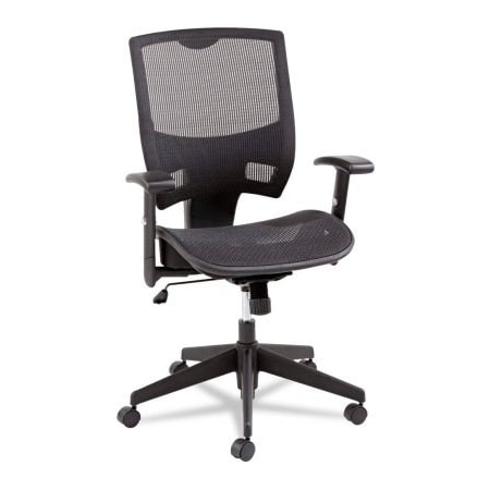 Alera Alera® Mesh Multifunction Office Chair - Mid-Back - Black - Epoch ...