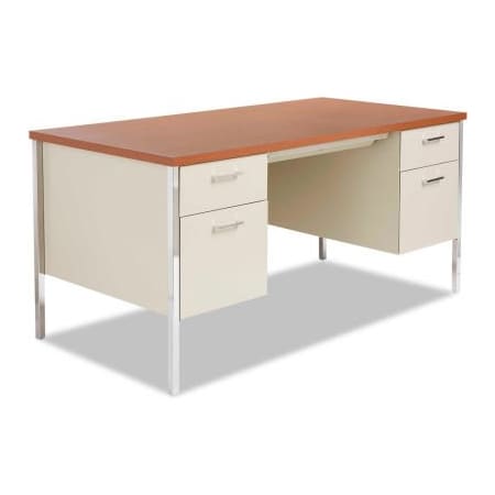 Alera Alera Steel Desk - Double Pedestal - 60"W x 30"D x 29-1/2"H ...