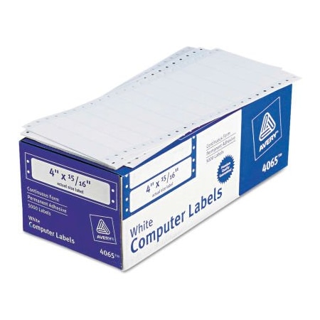 Avery Avery Dot Matrix Printer Address Labels, 1 Across, 15/16 x 4 ...