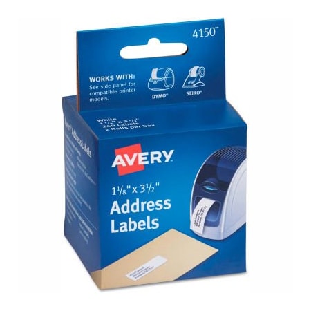 Avery Dennison Avery Thermal Printer Labels, Address, 1-1/8 x 3-1/2 ...