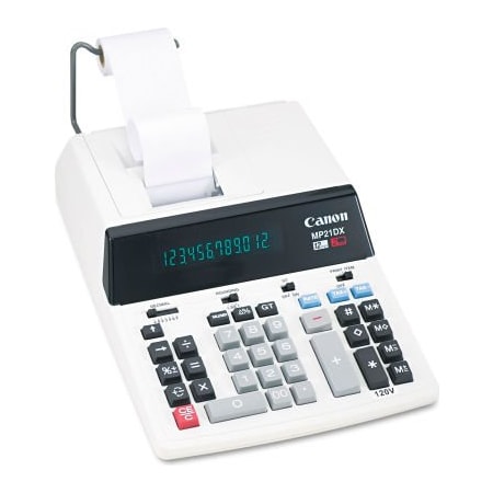 Canon Canon 12-Digit Calculator, MP21DX, 2 Color Printing, Sales Tax ...