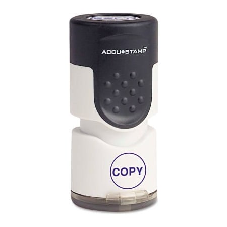 Cosco ACCUSTAMP® Pre-Inked Round Stamp with Microban, COPY, 5/8" dia ...