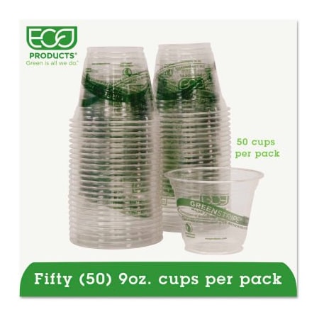Eco-Products GreenStripe Renewable Resource Cold Drink Cups, 9 oz ...