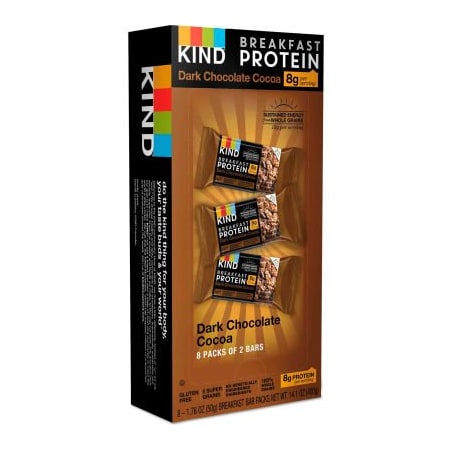 Kind KIND® Breakfast Protein Bars, Dark Chocolate Cocoa, 50 g, 8/Box ...