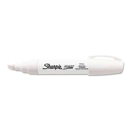 Sanford Sharpie Paint Marker, Wide Point, White 35568 | Zoro