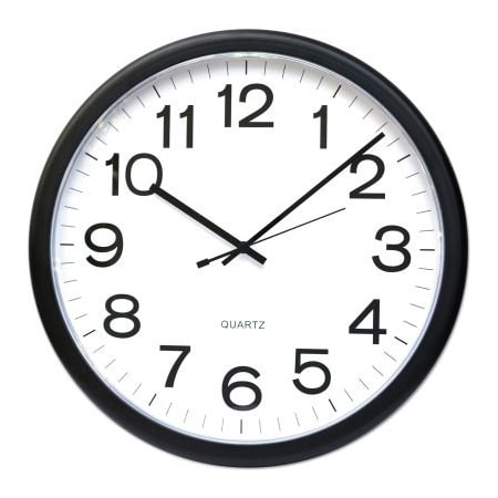 Universal Flow Monitors Universal Round Wall Clock, 13.5" Overall ...
