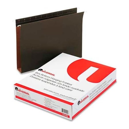 Universal Universal® 2" Box Bottom Pressboard Hanging Folder, Letter ...