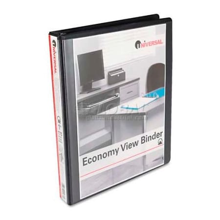Universal Universal Round Ring Economy Vinyl View Binder, 1" Capacity ...