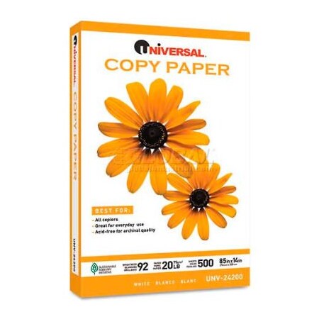 United Stationers Supply Copy Paper Universal UNV24200PLT White - 8-1/2 ...