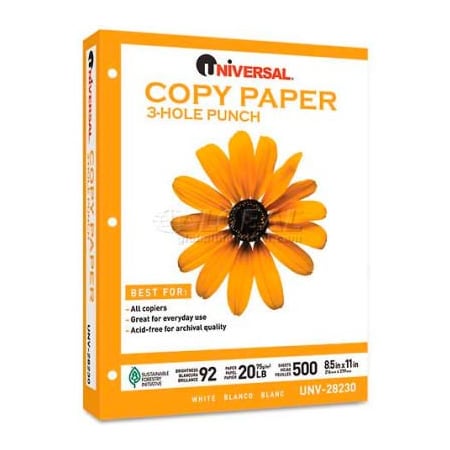 United Stationers Supply Universal® Copy Paper, 92 Brightness, 20lb, 8 ...