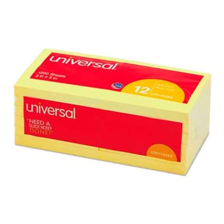 United Stationers Supply Universal® Standard Self-Stick Notes, 3 x 3 ...