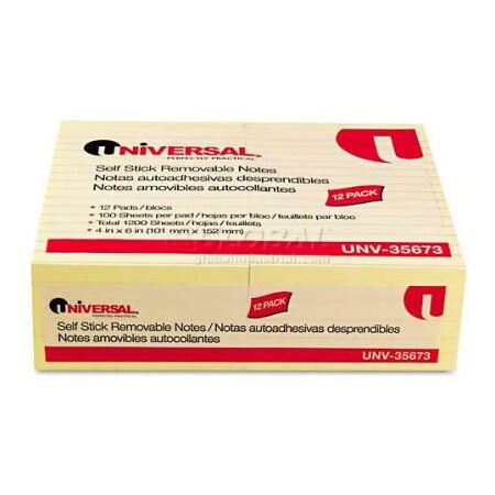 United Stationers Supply Universal® Standard Self-Stick Notes, 4 x 6 ...